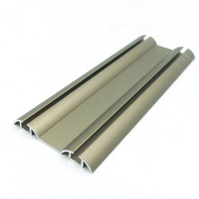 China Double Groove Aluminium Kitchen Cabinet Rail Profile for sale