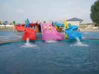 China Bouncy Water Park Slide Equipment Hillside Water Slide Heavy Duty Pool Slide for sale