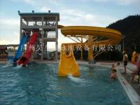 China Amusement Water Park Fibreglass Pool Slide Barrel And Sledge FRP Spiral Tube Slide for sale