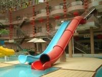 China Amusement Water Park Fibreglass Pool Slide Barrel And Sledge FRP Spiral Tube Slide for sale