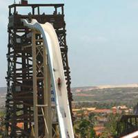China Plastic Aqua Water Park Slide Equipment High Speed Slide Long Pool Slide for sale