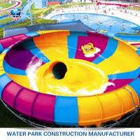 China CE Aqua Park Swimming Pool Water Slides Tornado Water Slide With Raft for sale