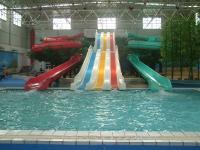 China Indoor Ourdoor Water Park Slide Equipment Swimming Pool Rainbow Super Slide for sale