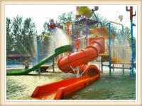 China 830sqm Interactive Water Play Equipment Fiberglass Commercial Water Slide for sale
