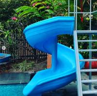 China FRP Water Playground Equipment Private Fiberglass Spiral Pool Slide for sale