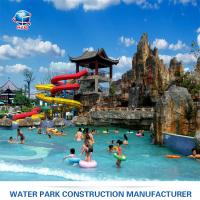 China Amusement Rafting Spiral Swimming Fiberglass Pool Slide Floating Water Slide for sale