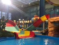 China 2 Person / Raft Swimming Pool Fiberglass Water Slide Kids Board Small Water Slides for sale