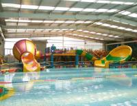China 2 Person / Raft Swimming Pool Fiberglass Water Slide Kids Board Small Water Slides for sale