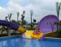 China 2 Person / Raft Swimming Pool Fiberglass Water Slide Kids Board Small Water Slides for sale