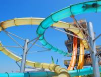 China Outdoor Fiberglass Heavy Duty Water Slide Completely Closed Vertical Loop Water Slide for sale