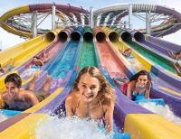 China Free Fall Fiberglass Octopus Racer Water Slide Commercial Swimming Pool Slides for sale