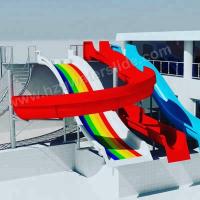 China Flexible Combination Spiral Water Slide Closed Tube Water Slide For Lake for sale