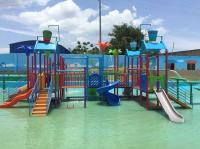 China Fiberglass Interactive Water Play Equipment commercial water park equipment for sale