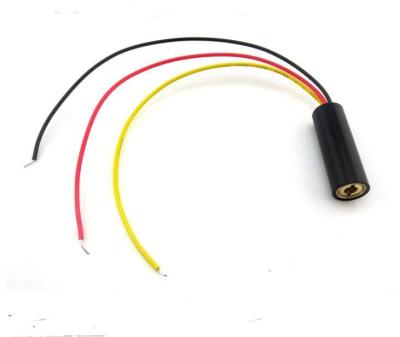 China 635nm 1mw Red Dot Laser Diode Module with 0-50KHZ TTL Modulation for sale