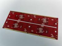 China Immersion Gold Surface Multilayer PCB Board with Red Solder Mask Color and 0.25OZ Copper Weight for sale