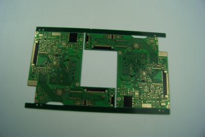 China 1.oz Final Foil External Double Layer PCB Board with 0.4mm Thickness and White Black Legend for sale