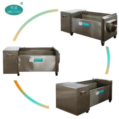 China Washing and peeling industrial commercial brush machine 300~1000kg/hr potato cassava washing and peeling machine for sale for sale