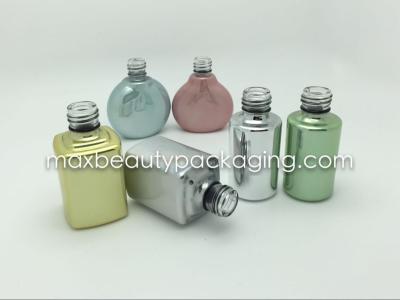 China uv metallic color gel polish bottle high quality thick and strong powder coating gel bottle nail polish packaging for sale