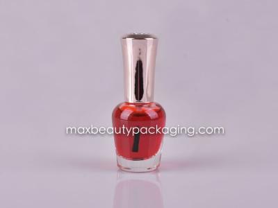 China 15ml glass nail polish bottle shiny metallic gold nail polish cap plastic cosmetic nail polish packaging for sale