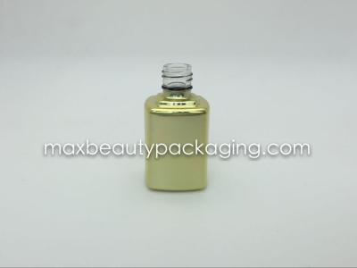 China thick strong powder coating gel polish bottle UV metallic gold coating color gel polish bottle nail polish packaging for sale