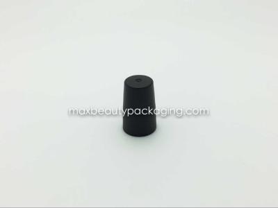 China N1044 small matte black injection nail polish cap nail polish packaging uv coating color available plastic cap and brush for sale