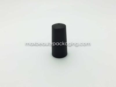 China N1069 matte surface black injection nail polish cap nail polish packaging single nail polish cap uv coating cap for sale