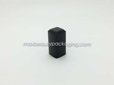 China N2002 uv shiny matte black finish nail polish cap nail polish packaging injection glossy black cap plastic cap for sale