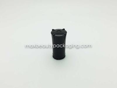 China N2018 uv shiny black coating finish nail polish cap diamond tip nail polish packaging double cap plastic cap for sale