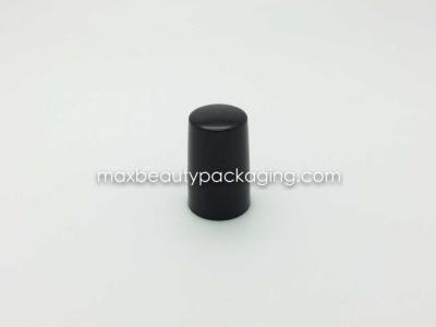 China N2029 shiny black finish nail polish cap nail polish packaging plastic cap uv coating available flat brush plastic cap for sale