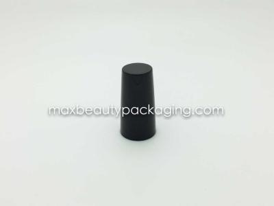 China N2033 uv glossy black nail polish cap nail polish packaging pp injection black outer cap UV coating colors plastic cap for sale