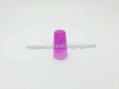 China N2034 uv gradient color coating finish nail polish cap nail polish packaging double cap plastic cap flat brush for sale