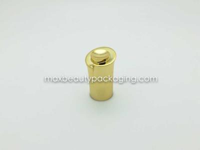 China N2039 UV metallic shiny gold coating finish nail polish cap nail polish packaging double cap plastic cap flat brush for sale