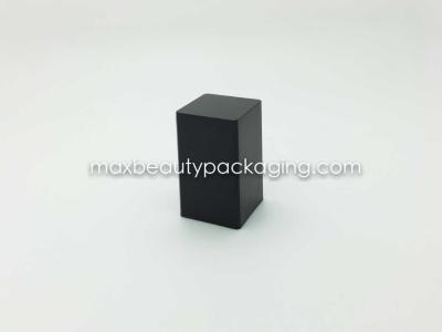 China N-2063 uv coating matte black finish nail polish cap nail polish packaging double square cap plastic cap flat brush for sale