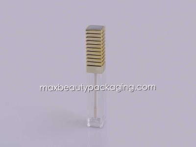 China cosmetic packaging plastic lip gloss tube liquid lipstick tube PETG PCTA tube plastic cap for sale