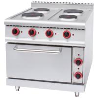 China Stainless Steel Commercial 4 Burner Gas Stove For Restaurant With Gas Oven for sale