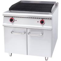 China Restaurant Commercial Kitchen Grill Stainless Steel Gas Lava Rock Grill for sale
