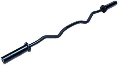 China olympic curl bar, black zinc coated olympic barbell bars, black zinc olympic barbell for sale