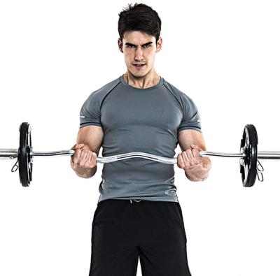China olympic weight lifting ez curl bar for 2