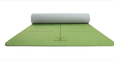 China yoga mat with alignment lines, yoga mat with alignment marks, yoga mat with alignment markers for sale