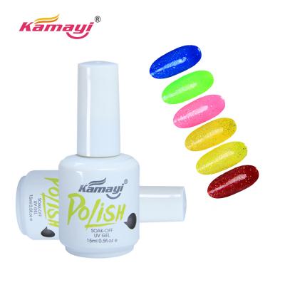 China Long lasting Rainbow Three Step 15ml Neon Gel Nail Polish for sale