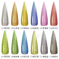 China 10ml 30g 10 Colors high pigment Nail Dipping Powder for sale