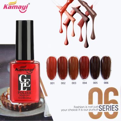 China 6 Colors Safety Glorious 12ml Soak Off UV Gel Polish for sale