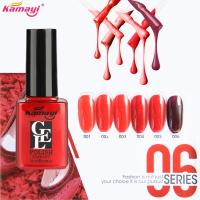 China Factory Direct Supply Nail Polish Gel Red Color Uv/Led Gel Nail Kit Set for sale