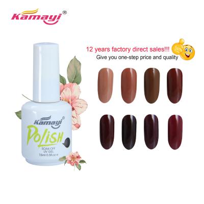 China Kamayi Good Quality Wholesale Color UV Nail Gel Polish Nail Uv Gel Lamp Glitter Nail Gel for sale