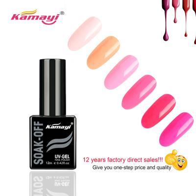 China Kamayi Wholesale Cheap Nail Uv Gel Lasting Long Bright Nail Gel Polish Gel X Nails Non Toxic Organic Uv Gel Nail Polish for sale