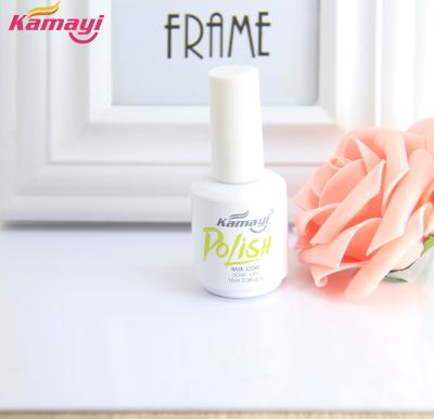 China Private Label Logo UV Gel 15ml 12pcs Top Coat Gel Polish for sale