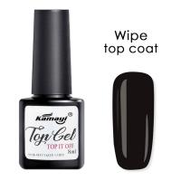 China Resin high glossy 8ml No Wipe Top Coat Gel Polish for nail salon for sale