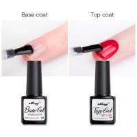China ODM 15ml / 12ml / 8ml Led UV Tempered Clear Gel Top Coat for sale
