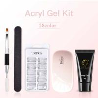 China 9 Colors Popular 15ml / 30ml Acryl UV Builder Gel for sale