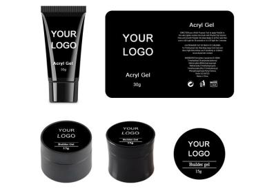 China 9 Colors Popular 15ml / 30ml Acryl UV Builder Gel for sale